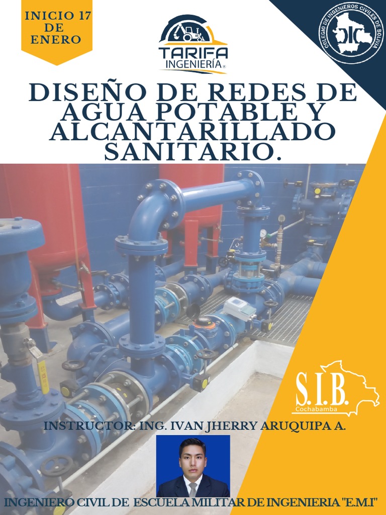 Curso Virtual: Diseño de Redes de Agua | PDF | Ingeniería | Alcantarillado