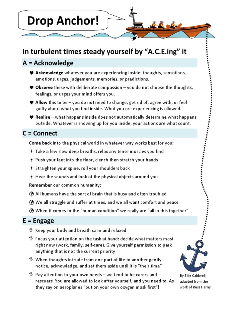 Dropping Anchor: A.C.E. Method Guide | PDF