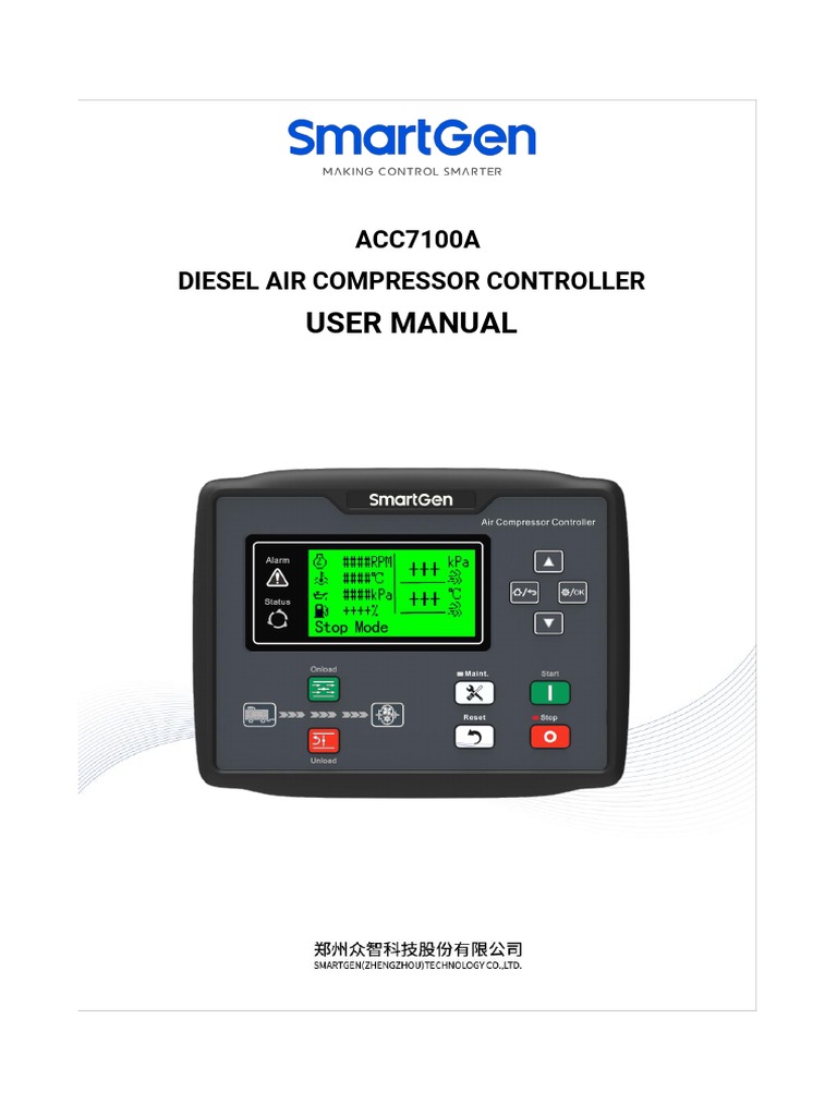 Cont. Acc7100a Compressor Ingles | PDF | Diesel Engine | Sensor