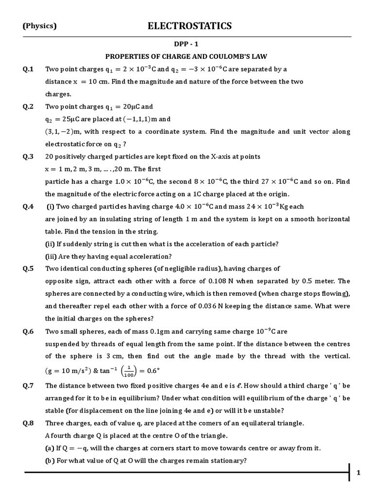 Electro DPP | PDF | Electric Field | Sphere