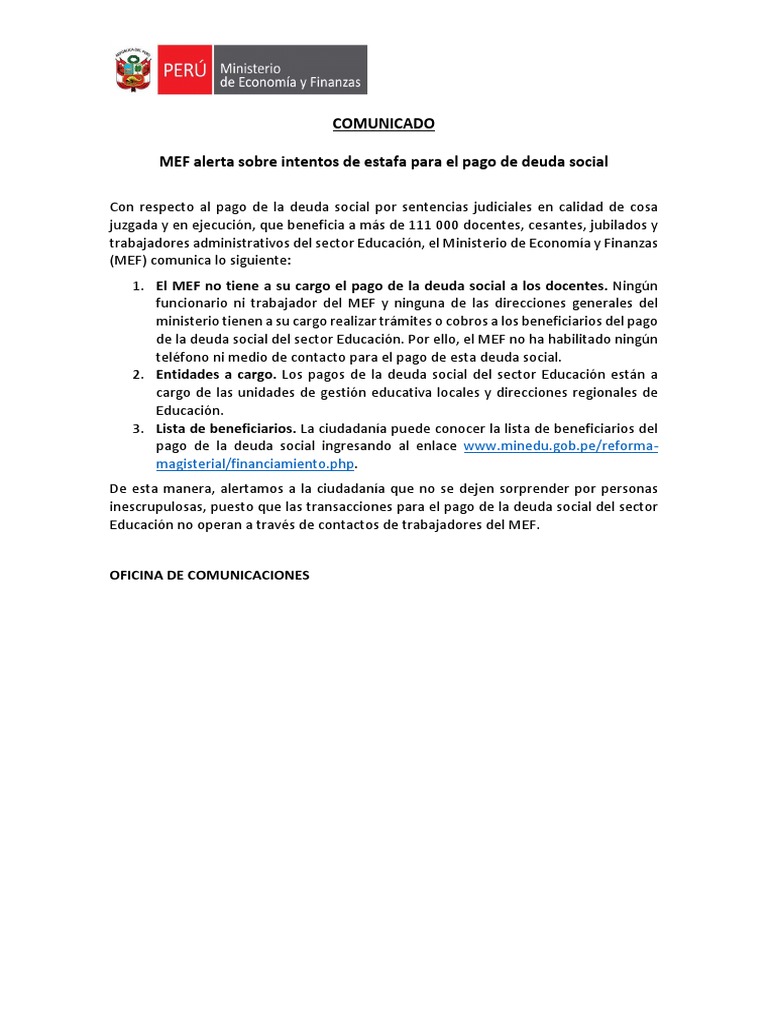 Comunicado Oc2021 | PDF