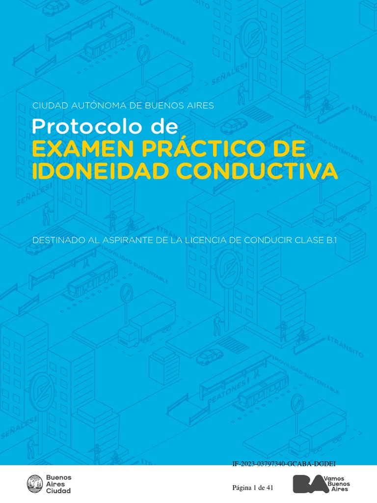 Examen Práctico Licencia Conducir B.1 CABA | PDF | Licencia de conducir | Evaluación