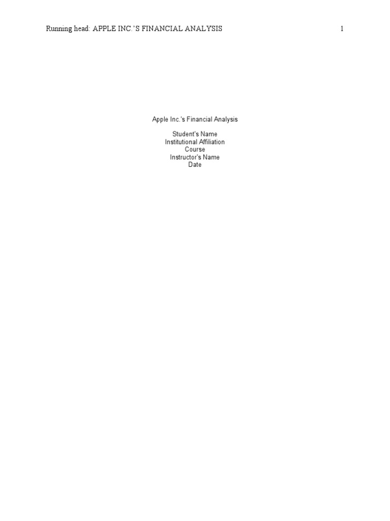 Apple Inc. Financial Overview 2021 | PDF | Revenue | Investing