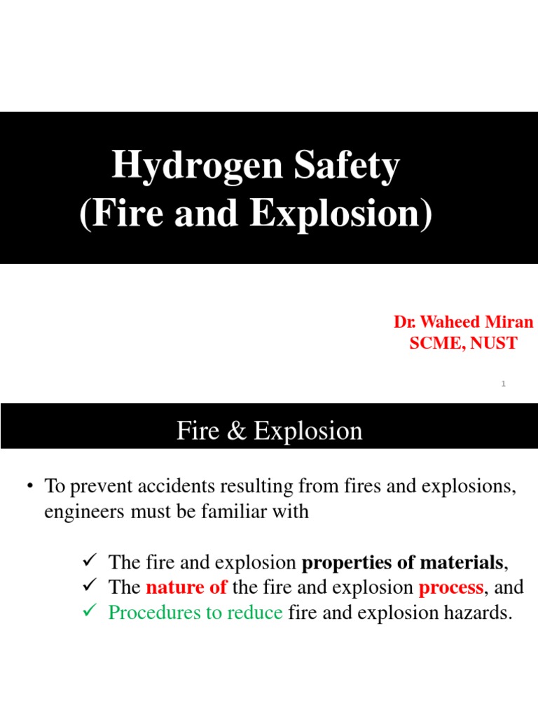 Hydrogen Safety | PDF