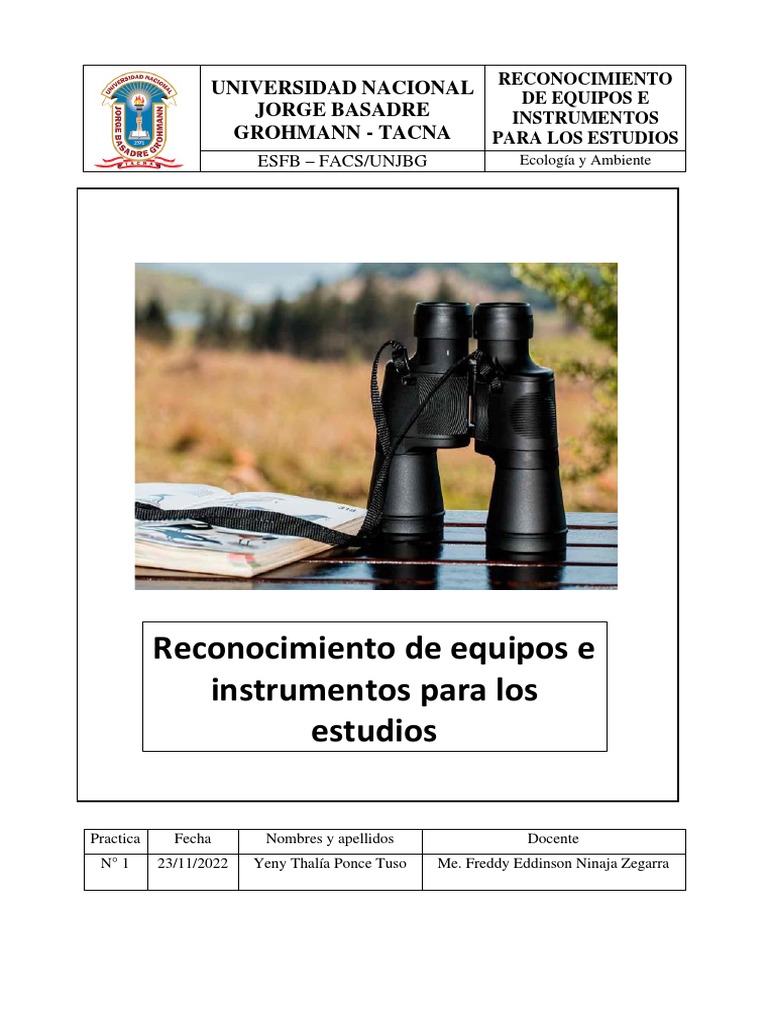 Equipos para Estudios Ecológicos | PDF