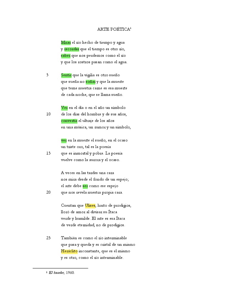 ARTE POÉTICA Preguntas y Respuestas | PDF | Poesía