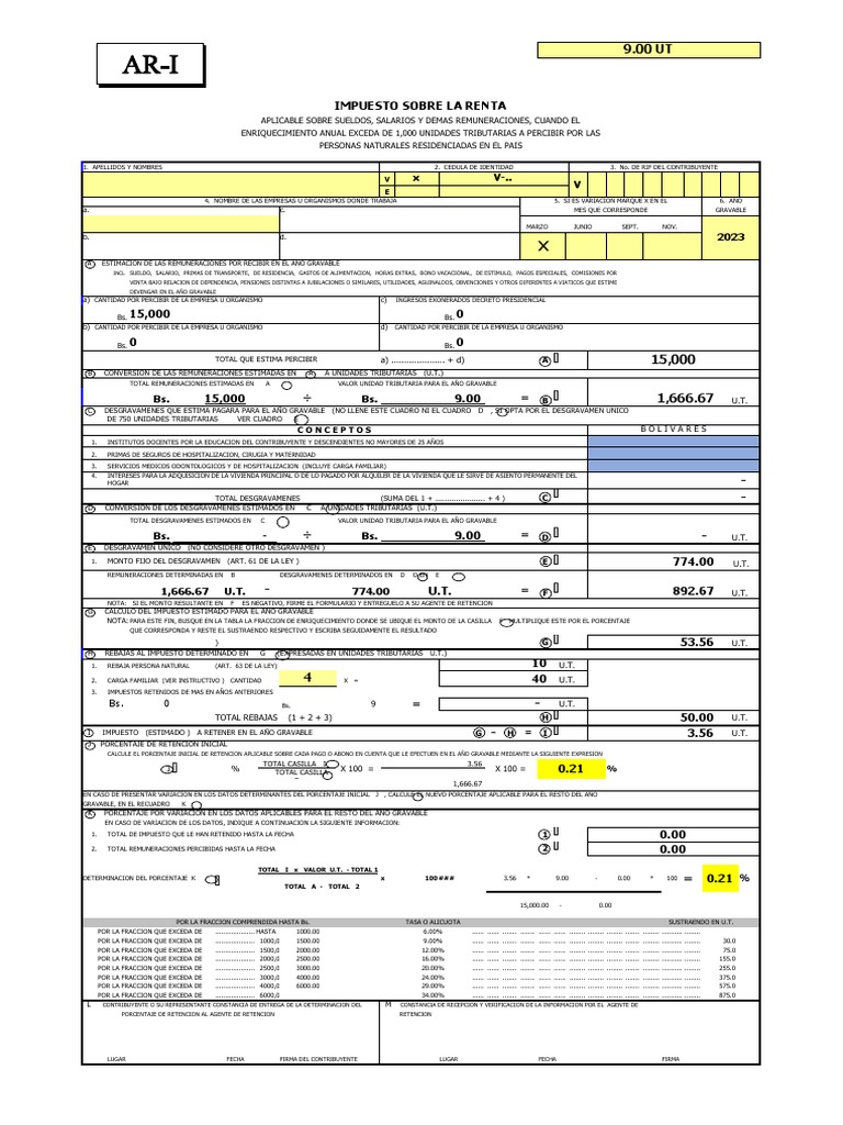 Modelo ARI 2023 | PDF