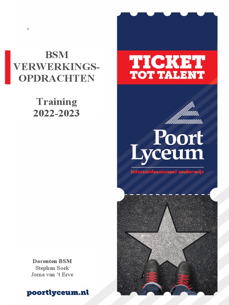 BSM H4 Training Vewerkingsopdracht 22 23 | PDF