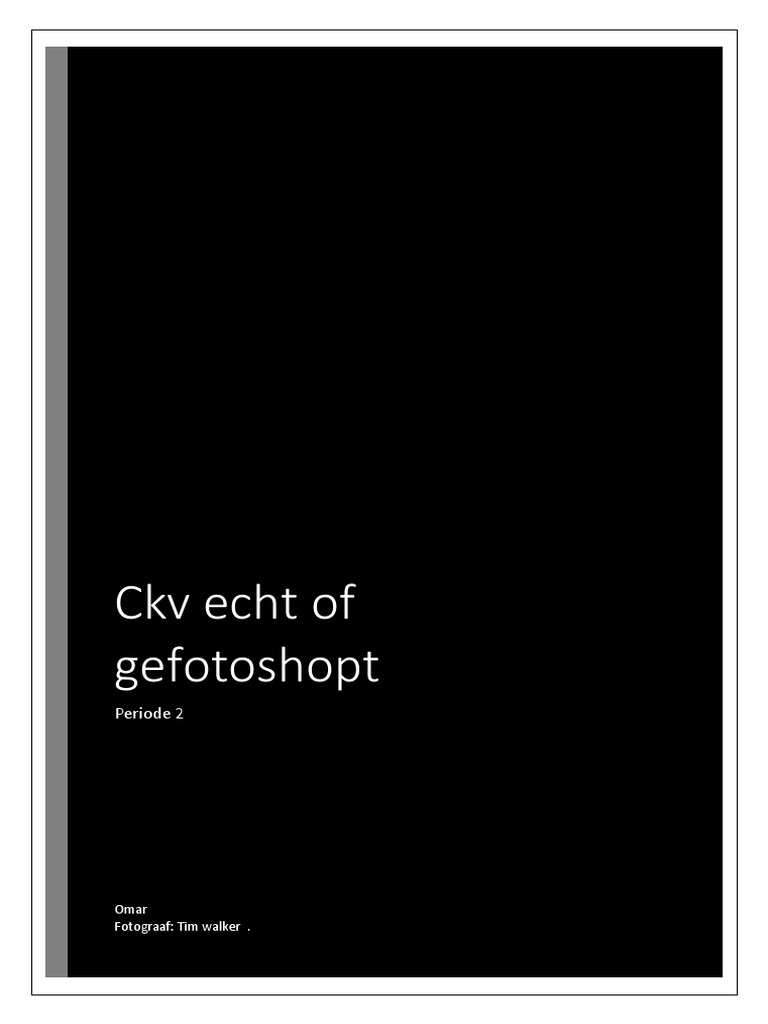 CKV Fictie en Feit | PDF