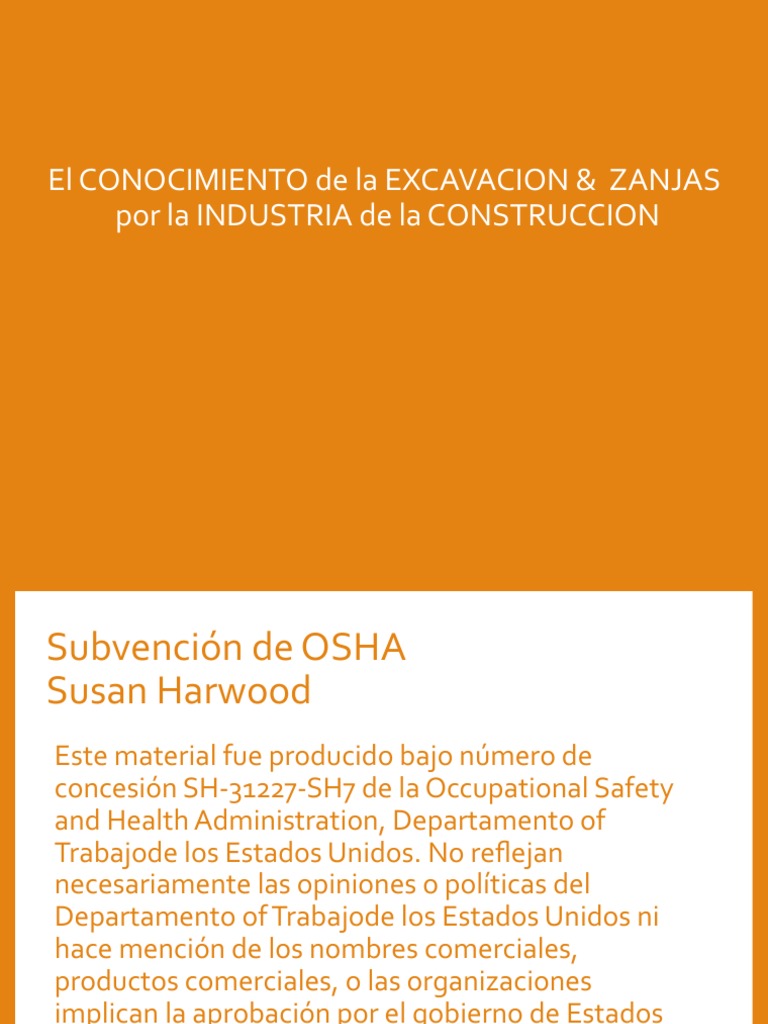 Excavación y Excavación de Zanjas en Construcción | PDF ...