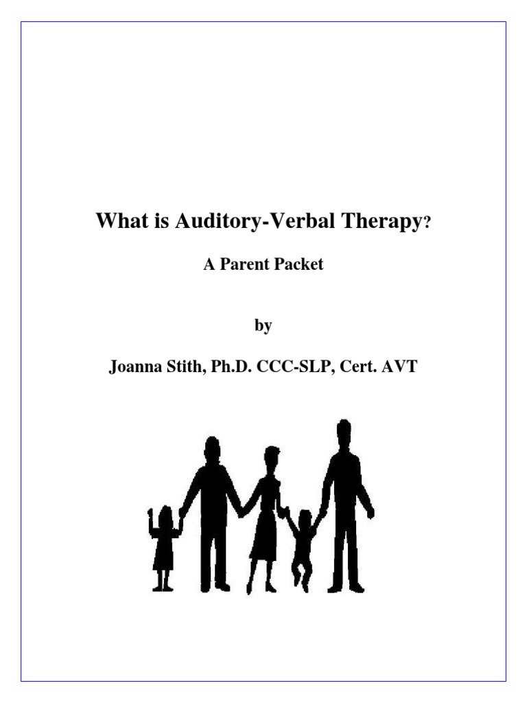 What Is Auditory Verbal Therapy Cochlear Implant | PDF | Hearing Loss ...