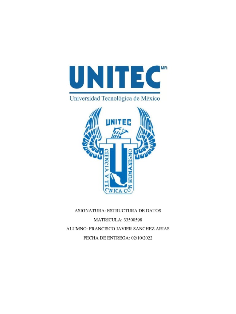 Entregable 1 Estructura de Datos | PDF