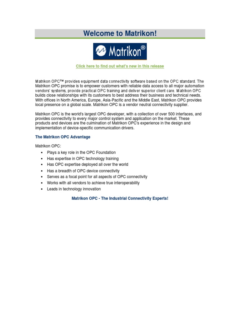 Matrikon OPC UA Tunneller Users Manual | PDF Matrikon OPC UA Tunneller Users Manual | PDF