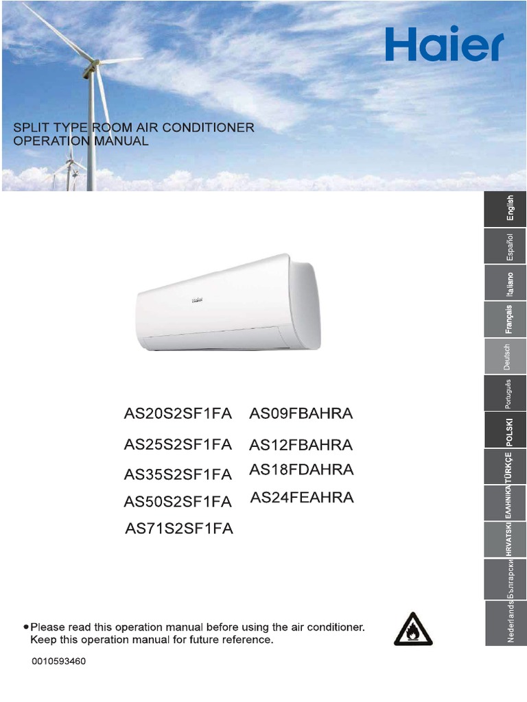 A A 1x1 Haier Flexis Plus NG 2000 F | PDF