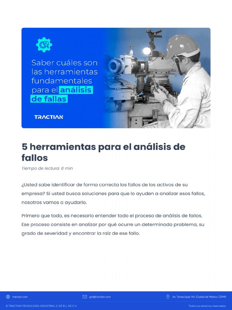 5 Herramientas para El Análisis de Fallos | PDF