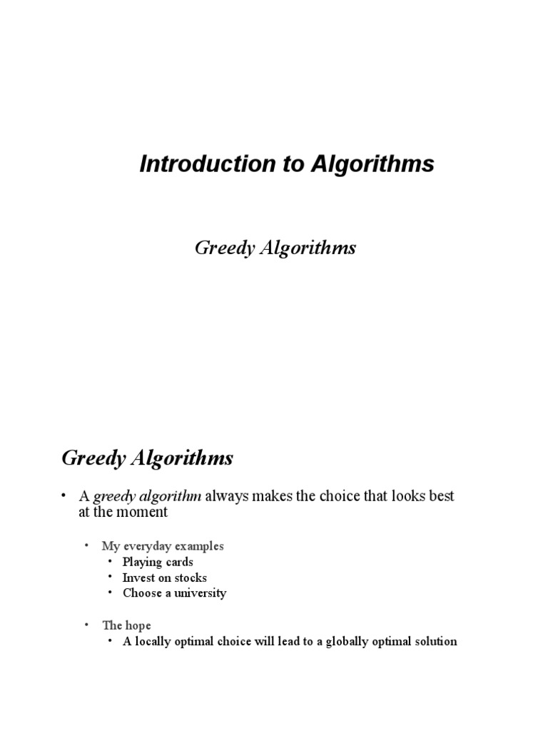 Greedy Algos | PDF | Code | Dynamic Programming