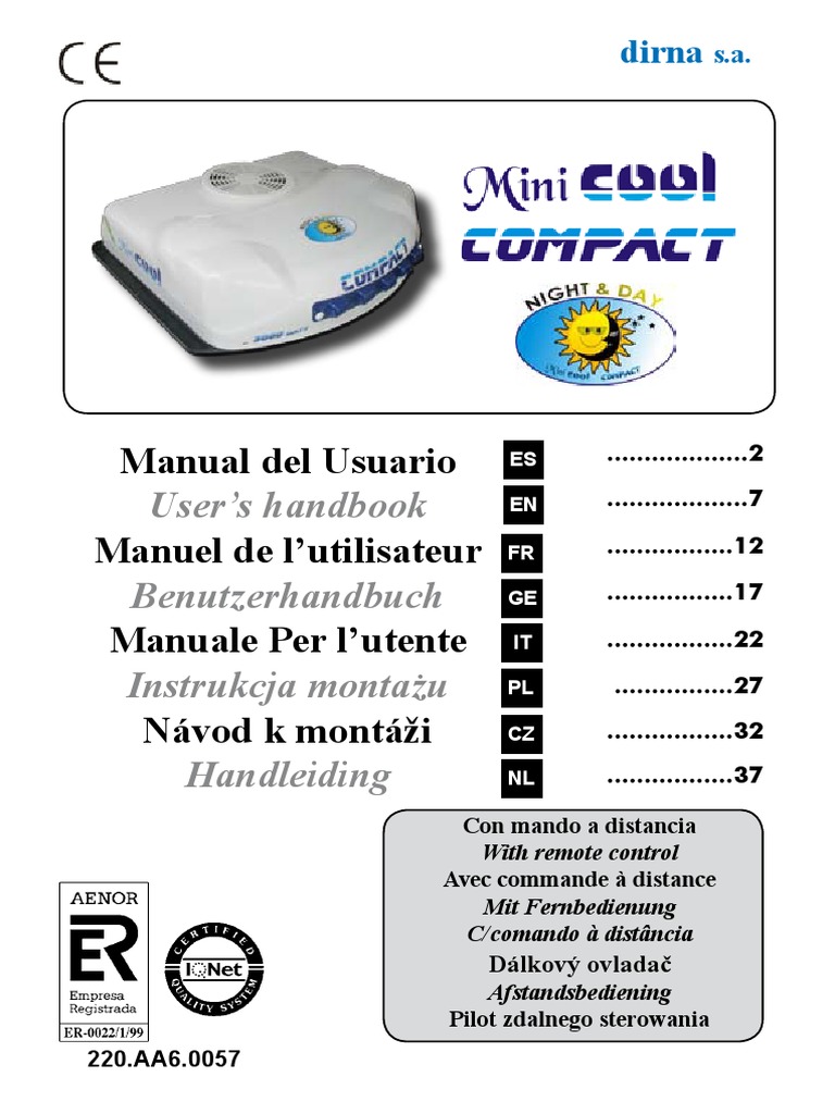 Manual de Usuario Minicool Compact | PDF | Diseño | Electricidad