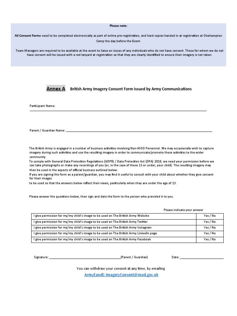 TT23 Media Consent Form | PDF