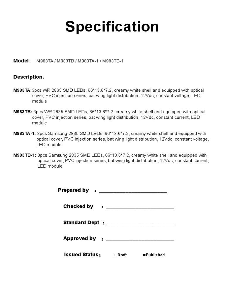 Rishang M983TA-1 - Módulo 3 LEDs Samsung-02 | PDF | Light Emitting ...
