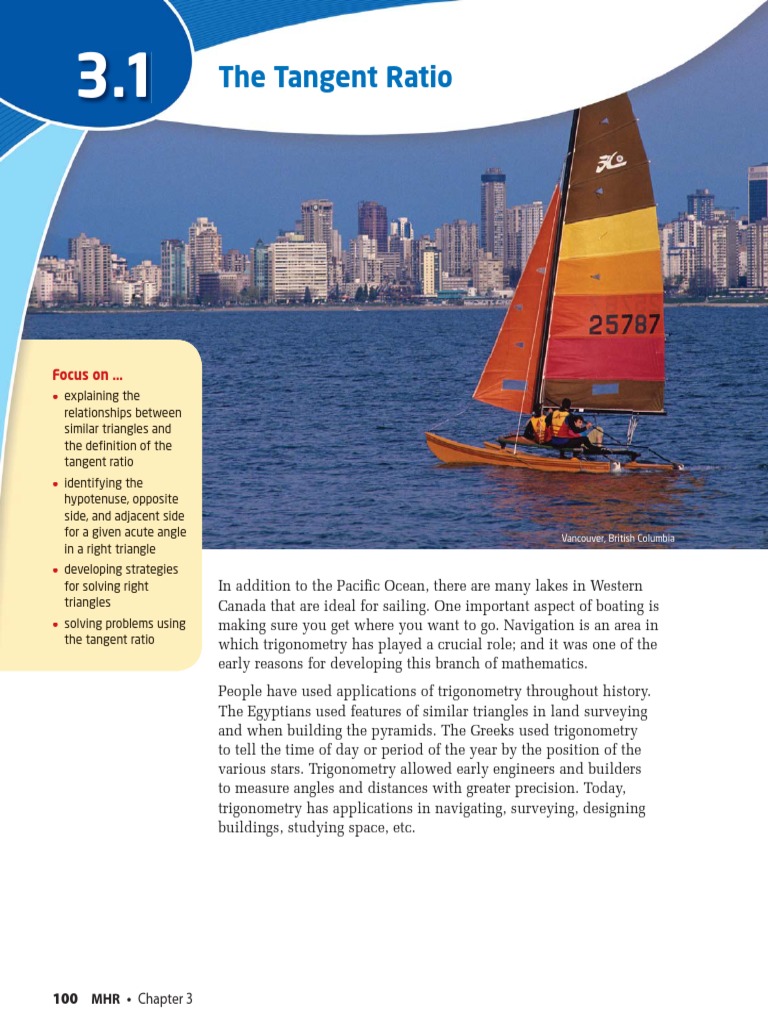 3 Right Angle Trigonometry Pdf Triangle Trigonometry 6755