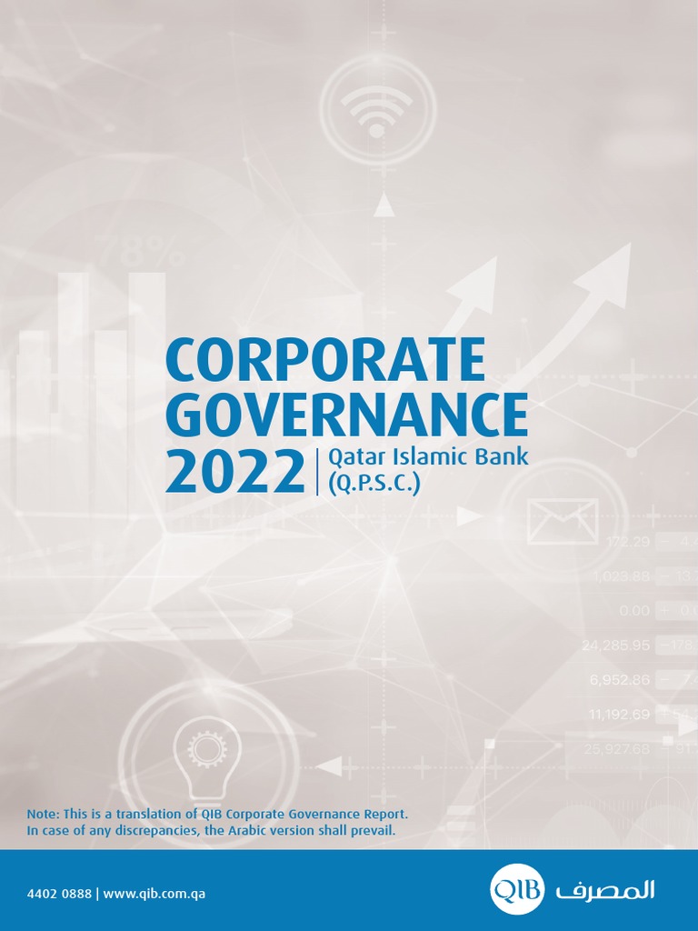 QIB-Corporate-Governance-2022-EN | PDF | Governance | Board Of Directors