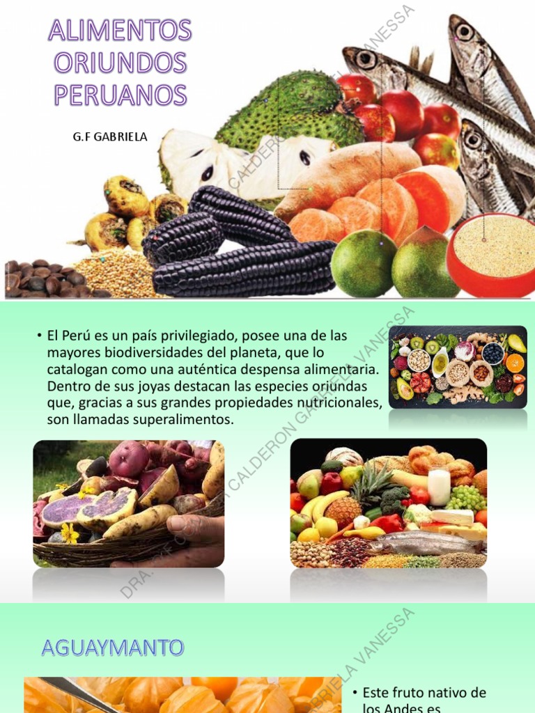 B - SEMANA 3 Alimentos Oriundos | PDF | Patata | Nutrición
