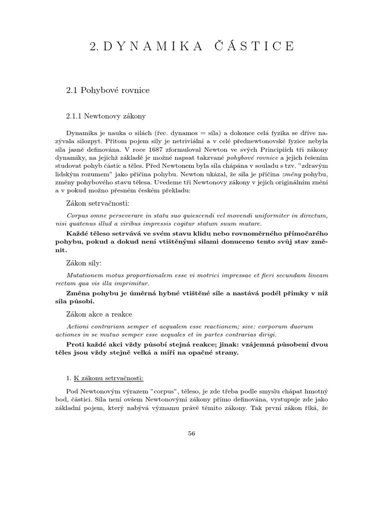 Dynamika | PDF