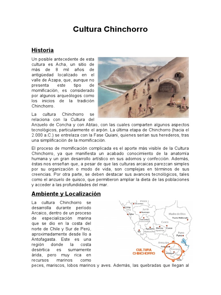 Cultura Chinchorro: Momificación y Arte | PDF