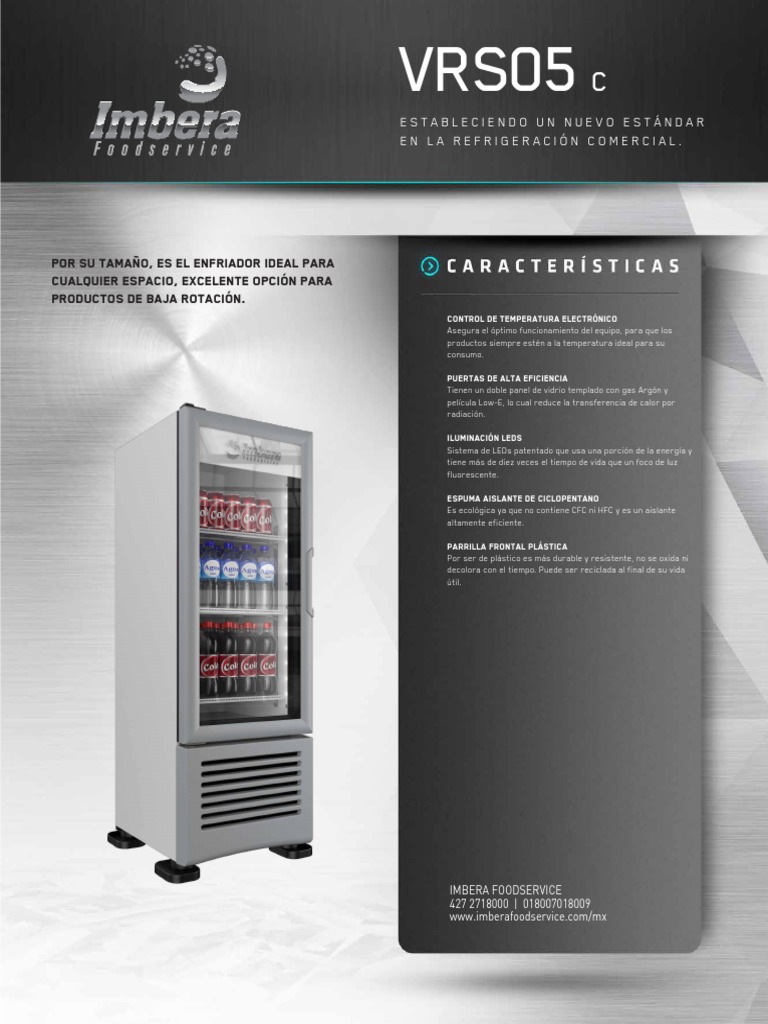 Imbera-Vrs05-1017138-Refrigerador-Vertical-Puerta-Cristal | PDF | Diodo ...