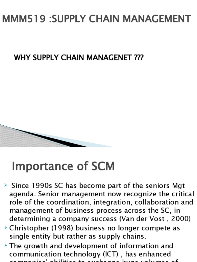 HLT211 Definition of SCM Concept 2021 | PDF | Supply Chain Management ...