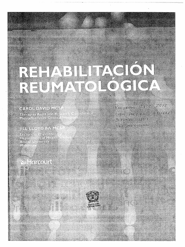 Rehabilitacion Reumatologica | PDF
