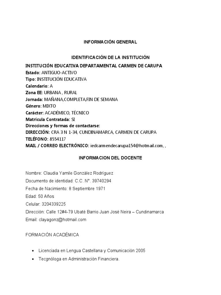 Información General | PDF