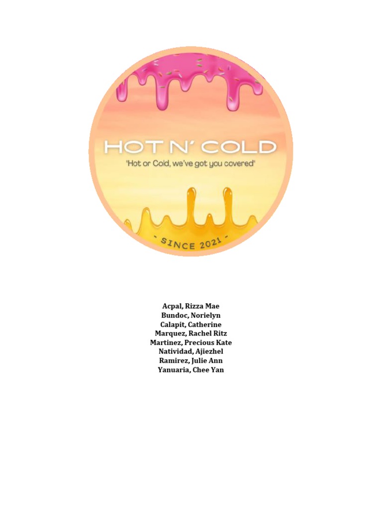 Business Plan Hot N Cold | PDF | Retail | Marketing