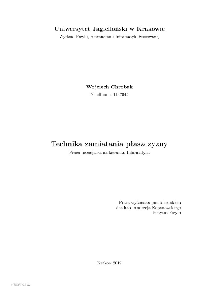 Wojciech Chrobak 2019 | PDF