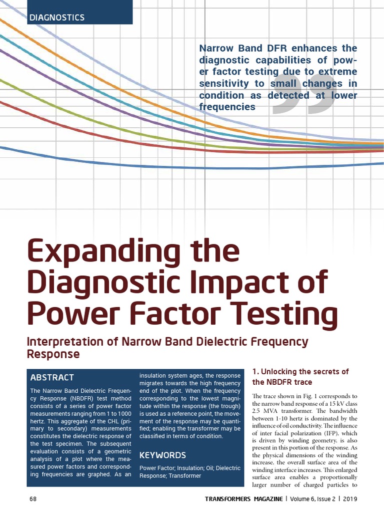 Expanding The Diagnostic Impact of Power Factor Testing: Interpretation ...