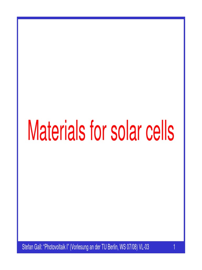 03 03 Materials For Solar Cells - pdf-20200302131410688 | PDF | Doping (Semiconductor ...