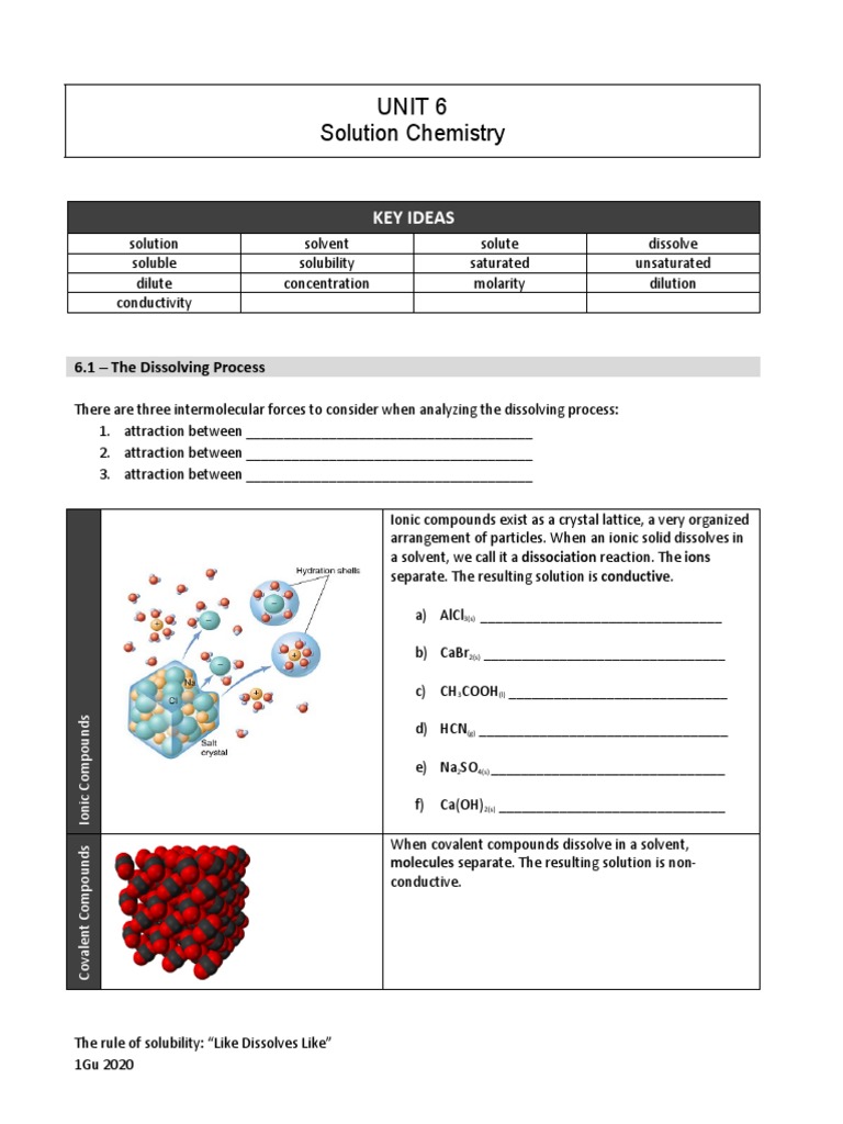 Chem 11 | PDF | Solvation | Solubility