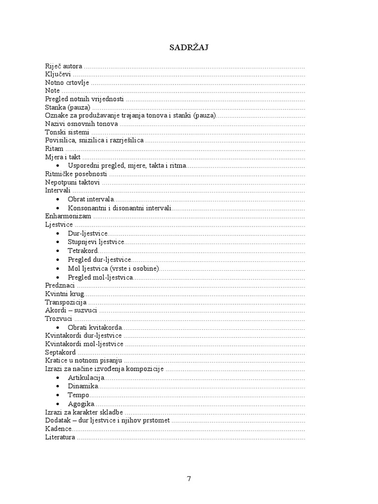 Osnove glazbene teorije - knjiga | PDF