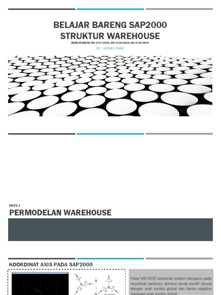 Belajar Bareng Sap2000 Warehouse w3 | PDF