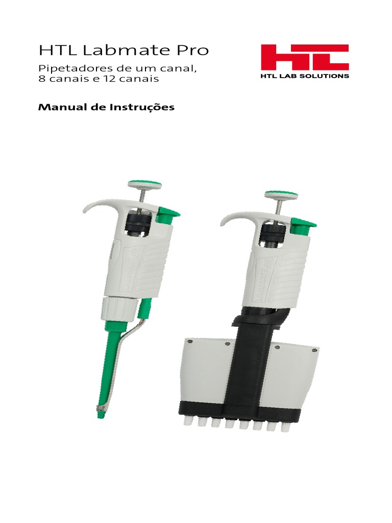 Manual do Pipetador Labmate Pro | PDF | Esterilização (Microbiologia ...