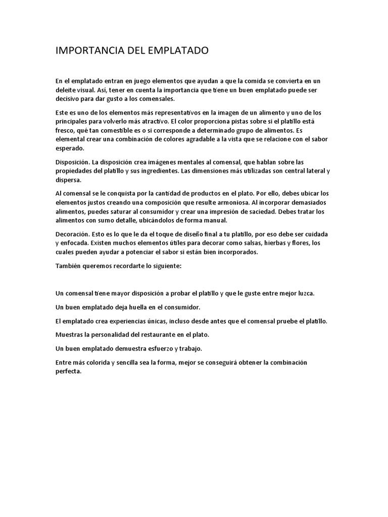 Importancia Del Emplatado | PDF