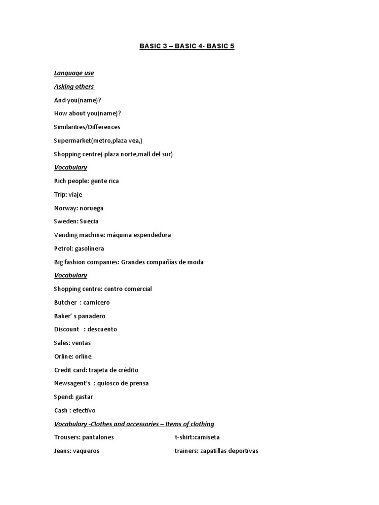 BASIC 3- BASIC 4 BRITANICO | PDF