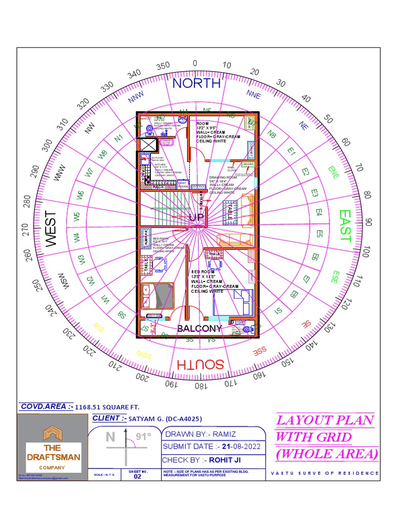 2.layout Plan With Grid-1 | PDF