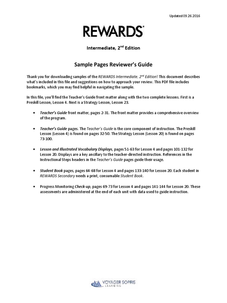 REWARDS Book Download | PDF | Reading Comprehension | Cognitive Science