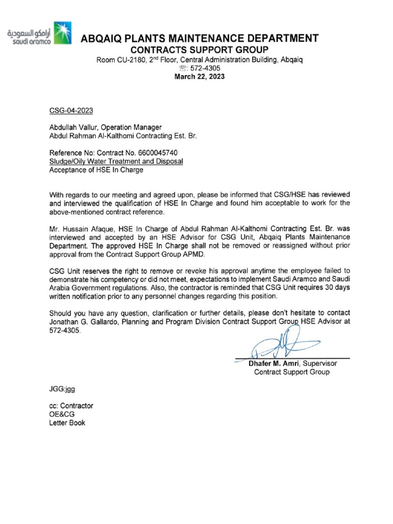 Aramco Approval | PDF