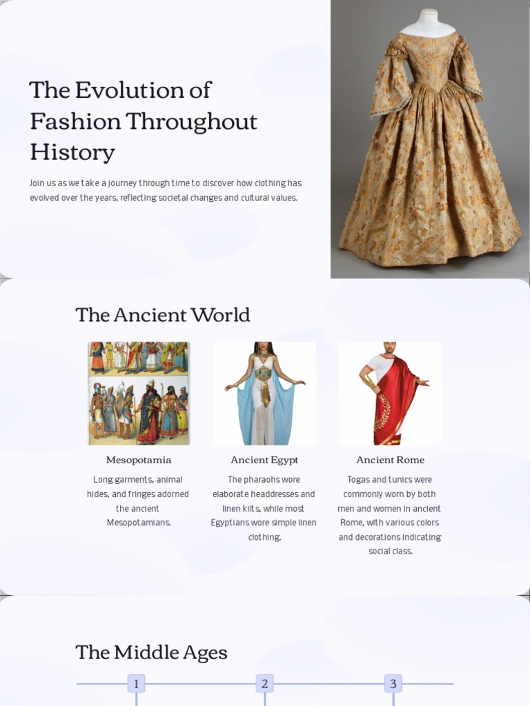 The Evolution of Fashion Throughout History | Download Free PDF ...