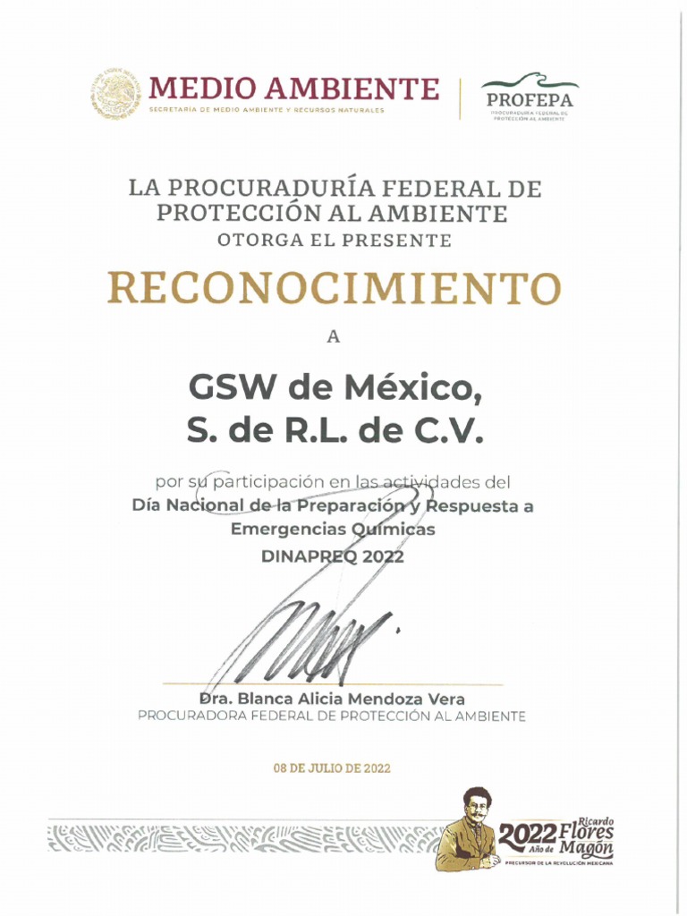 Prep y Respuesta A Emergencias Quimicas PROFEPA 2022 | PDF