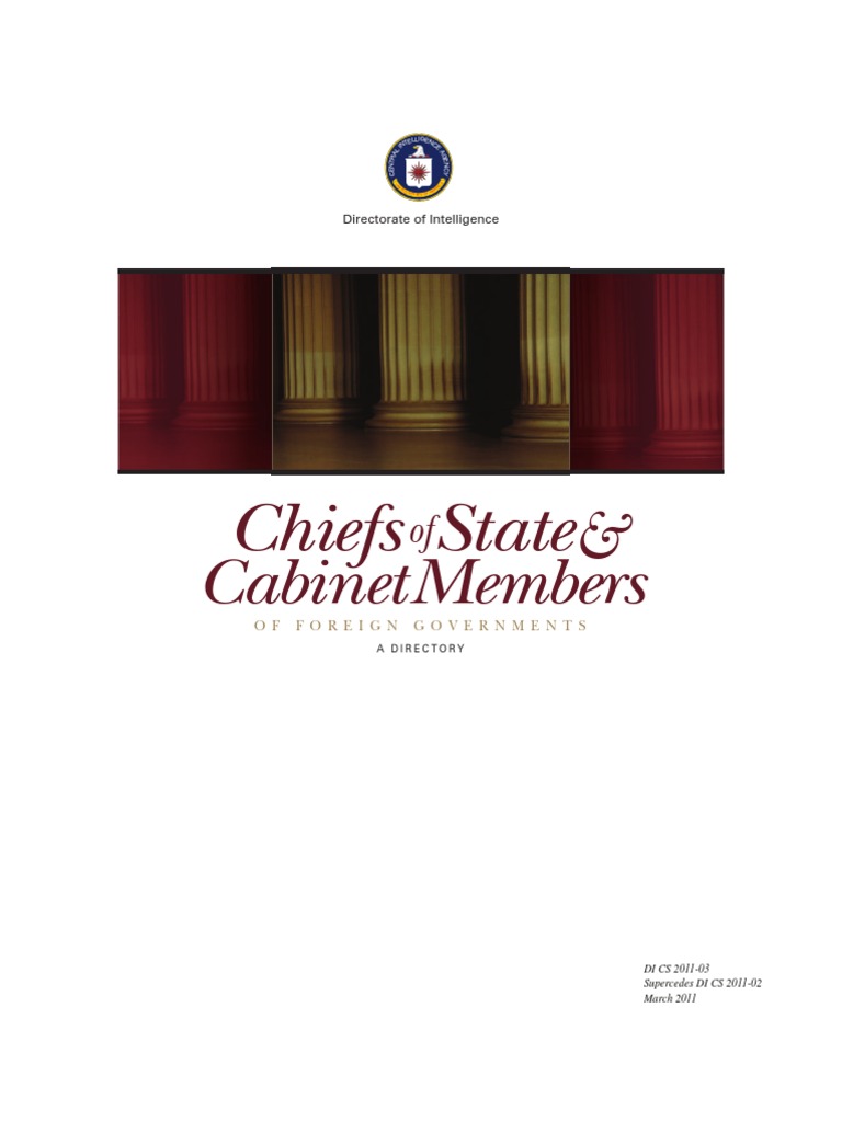 Chiefs of State and Cabinet Members of Foreign Governments: A Directory ...