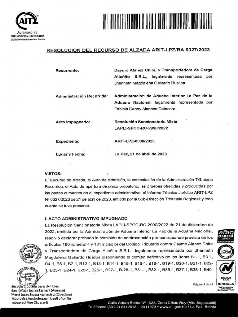 Arit LPZ Ra 0327 2023 | PDF