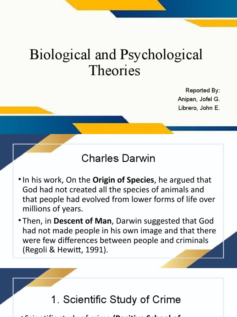 Biological and Psychological Theories | PDF | Social Science
